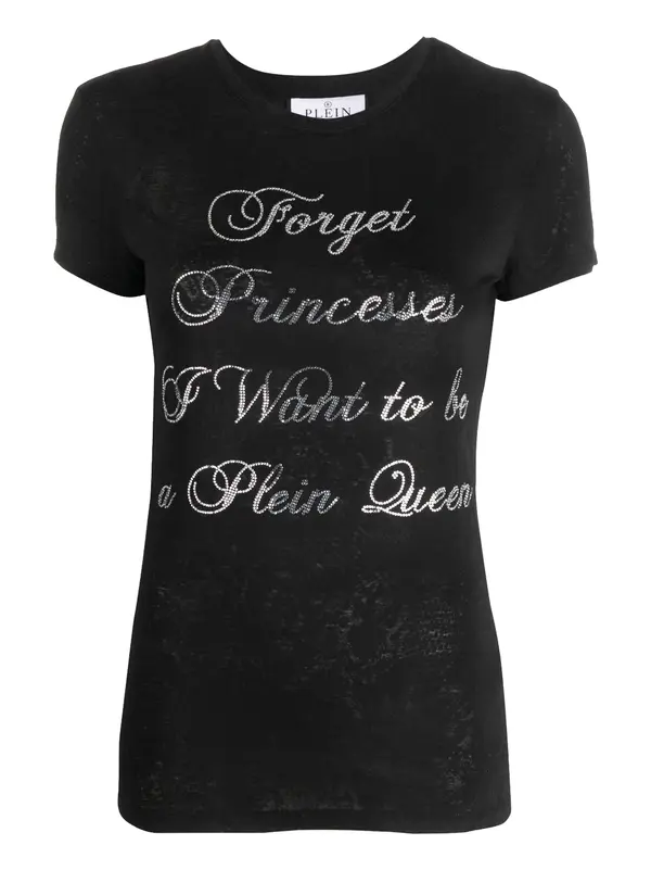 Philipp Plein Crystal-embellished T-shirt - Black
