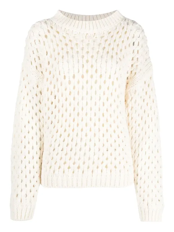 ALYSI Open-knit Jumper - Neutrals