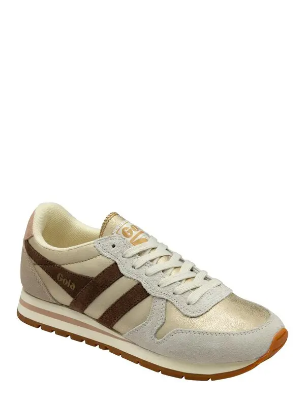 Gola Daytona Blaze Sneaker - Gold/dark Brown/cameo
