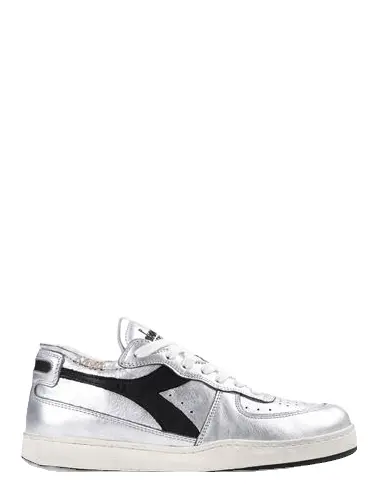 DIADORA HERITAGE Mi Basket Row Cut Sneakers - Silver