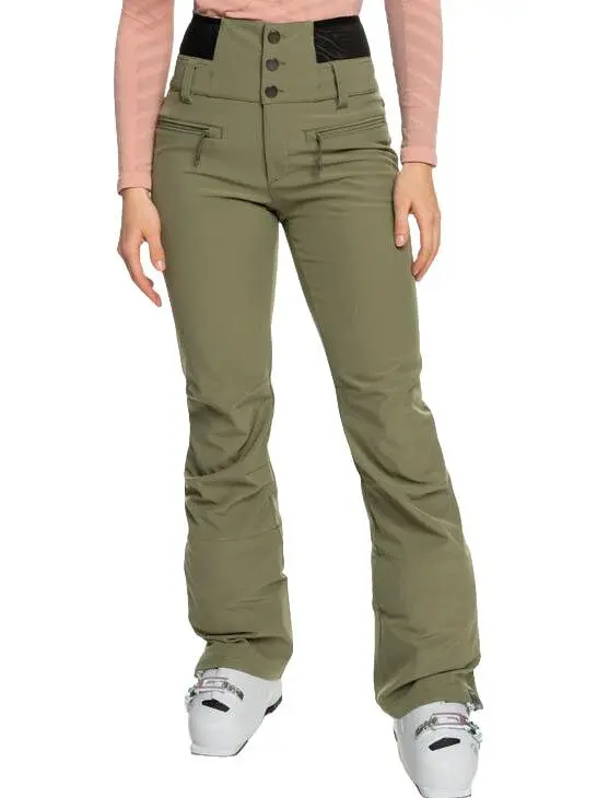 Roxy Waterproof Shell Snow Pants - Deep Lichen Green