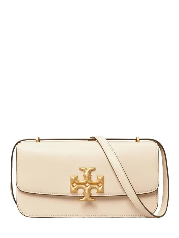 Tory Burch Small Eleanor Rectangular Convertible Leather Shoulder Bag - New Cream