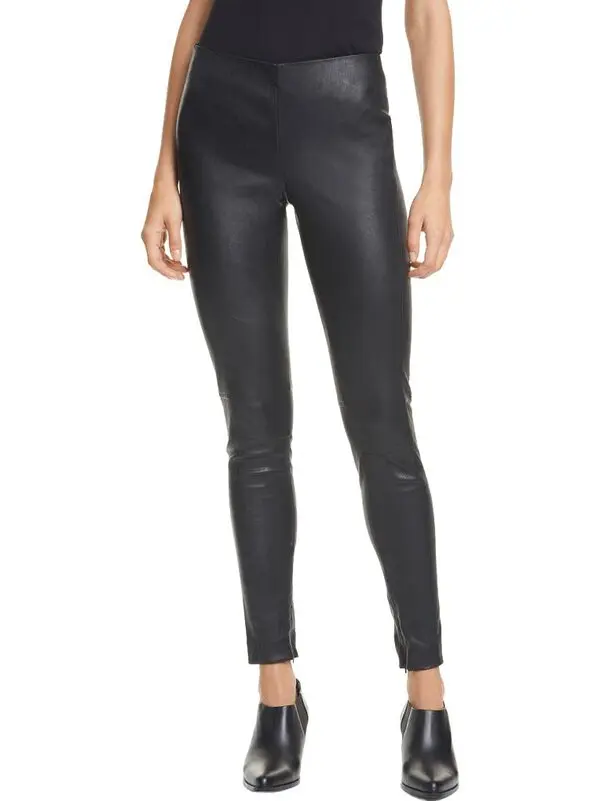 Polo Ralph Lauren Leather Leggings - Polo Black