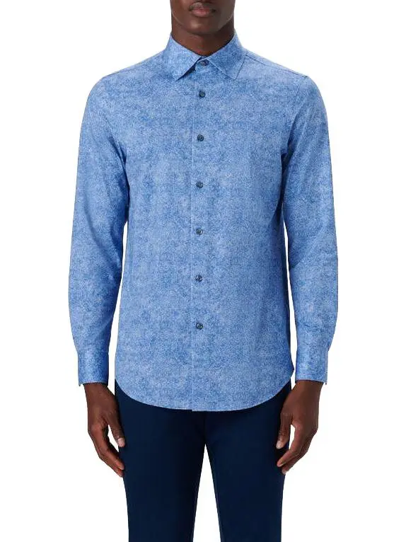 Bugatchi Ooohcotton® Button-up Shirt - Cobalt