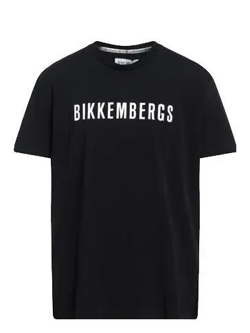 BIKKEMBERGS T-shirt Size Cotton, Elastane - Black