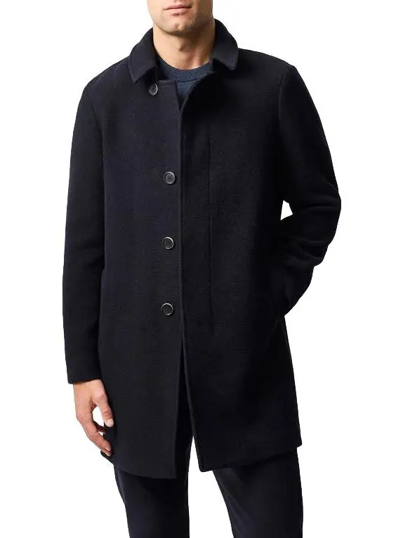 Rodd & Gunn Murchison Wool-blend Overcoat - Midnight
