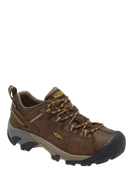 Keen Targhee Ii Waterproof Hiking Shoe - Cascade Brown/golden Yellow