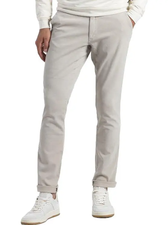 SOFT CLOTH Slim Fit Stretch Canvas Pants - Drizzle
