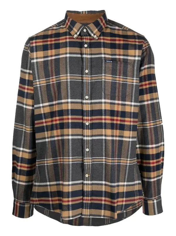 Barbour Ronan Checked Button-down Shirt - Grey