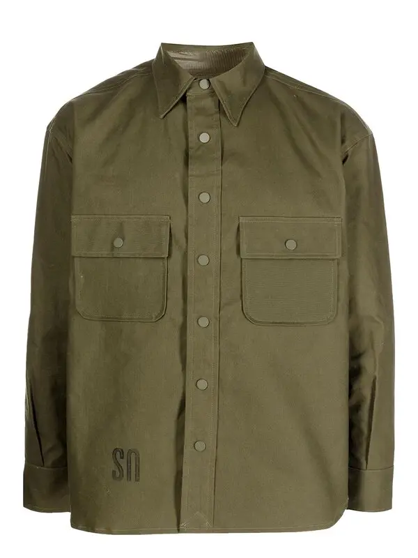 Readymade Logo-print Cargo Shirt - Green