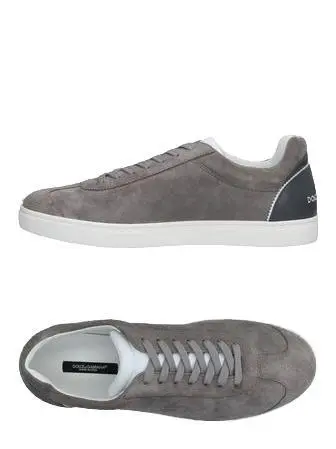 Dolce & Gabbana Sneakers In Calfskin Leather - Grey