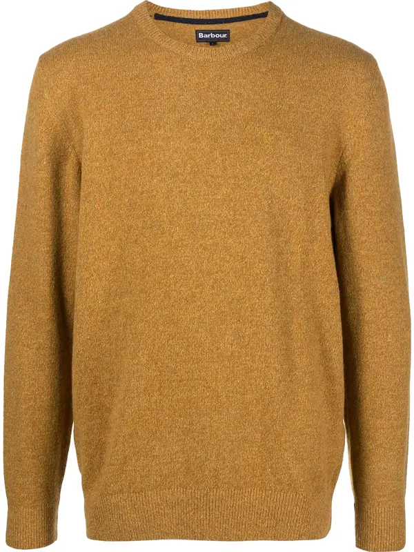 Barbour Fine-knit Ribbed-trim Jumper - Yellow