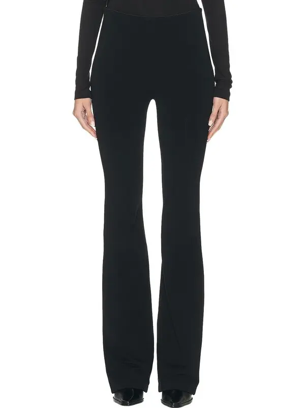 Sprwmn Micro Flare Trousers - Black
