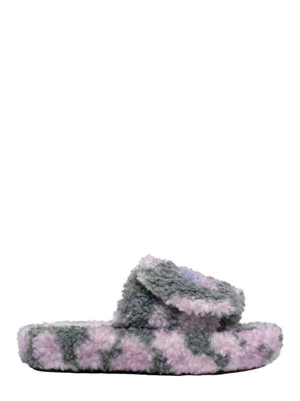 Natasha Zinko Pixel Rose Slides - Grey