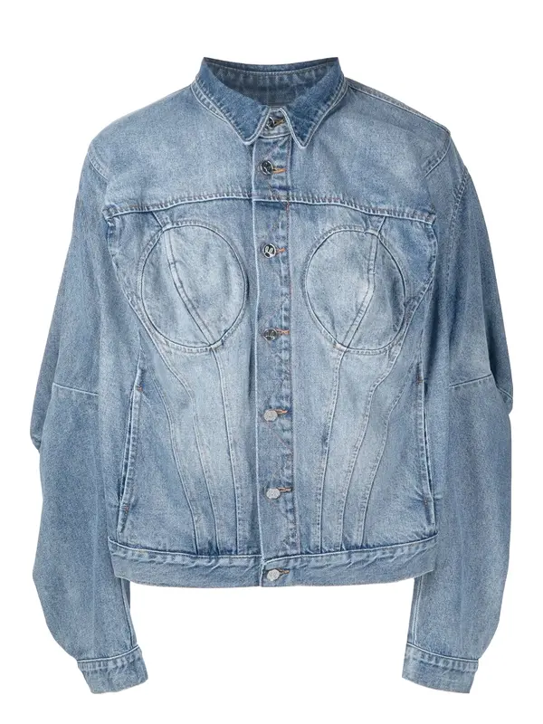 Natasha Zinko Washed Denim Jacket - Blue