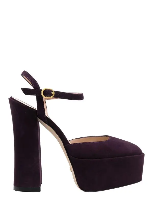 STUART WEITZMAN 150mm Square-toe Platform Pumps - Purple