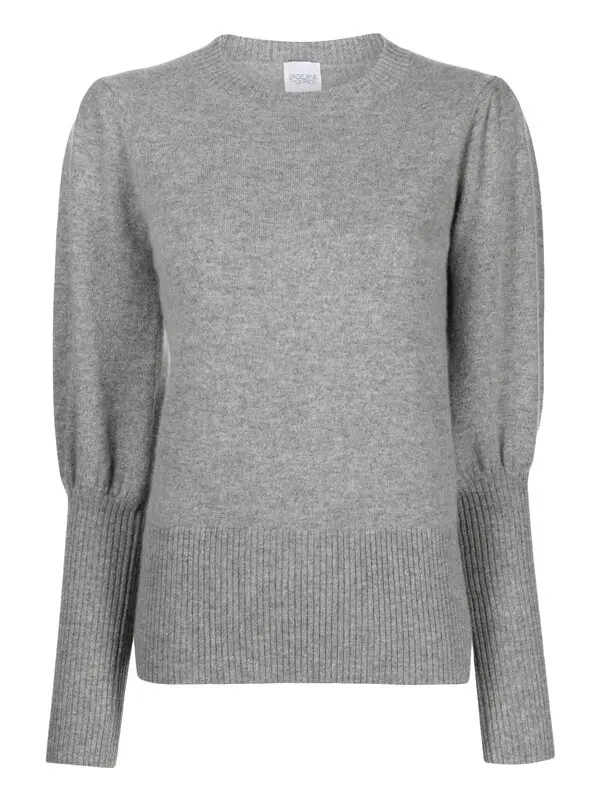 MADELEINE THOMPSON Puff-sleeve Wool Jumper - Grey