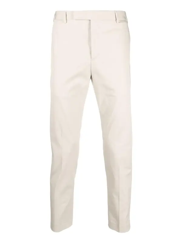 PT TORINO Tailored Cotton Trousers - Neutrals