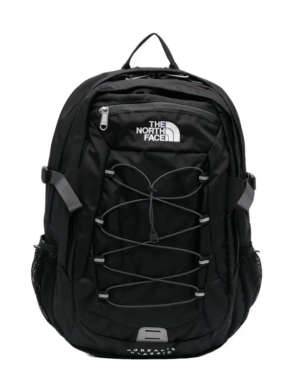 The North Face Logo Zipped Backpack - Black