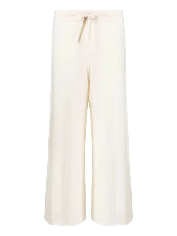 JIL SANDER Drawstring-waist Cashmere Trousers - Neutrals