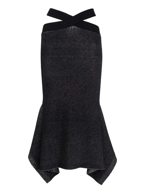 3.1 Phillip Lim Ribbed-knit Skirt - Black