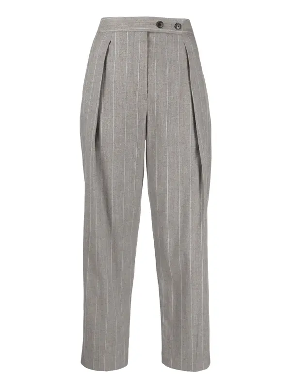 3.1 Phillip Lim High-waisted Tapered Trousers - Grey
