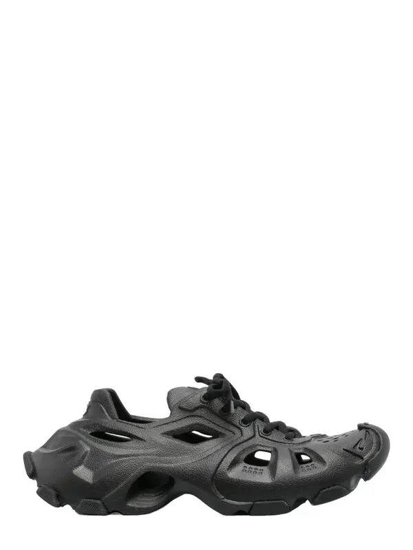 Balenciaga Hd Cutout Sneakers - Black