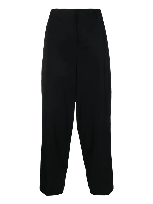 Comme Des Garçons Oversized Drop-crotch Trousers - Black