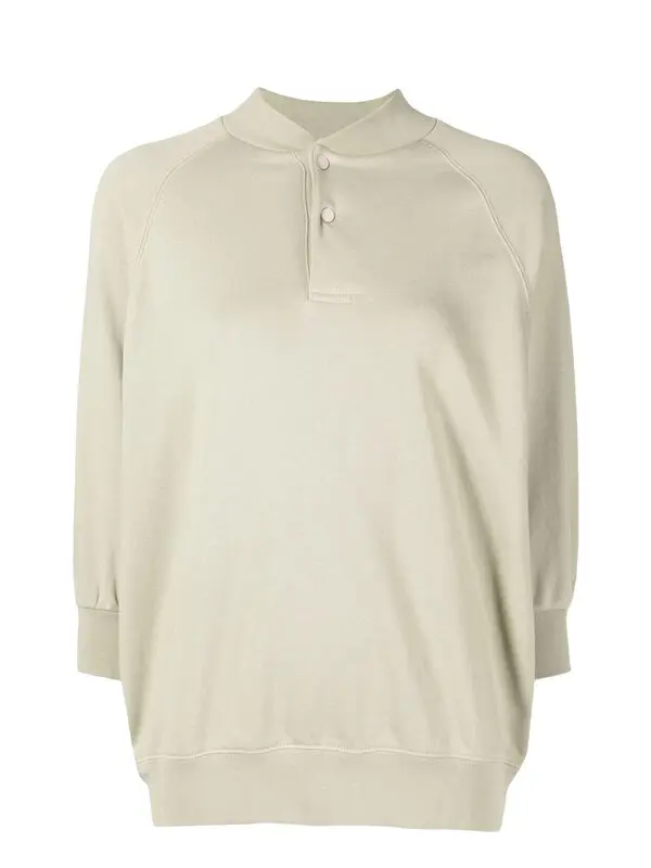 Fear Of God Sweatshirt With Button Detailing - Green