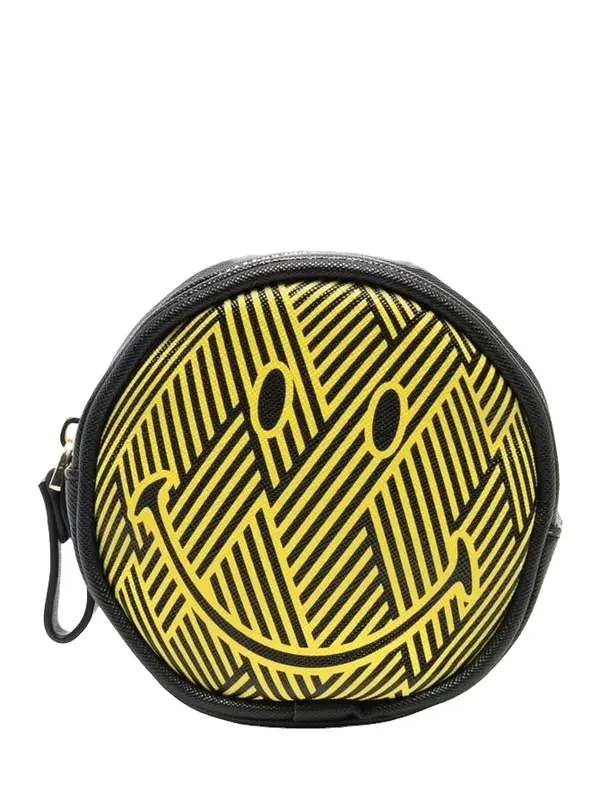 SELETTI Pattern-print Smiley Purse - Black