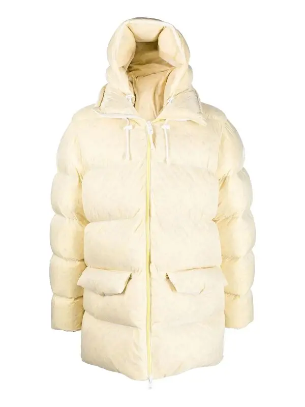 Woolrich Padded Coat With Tie-dye Effect - Yellow
