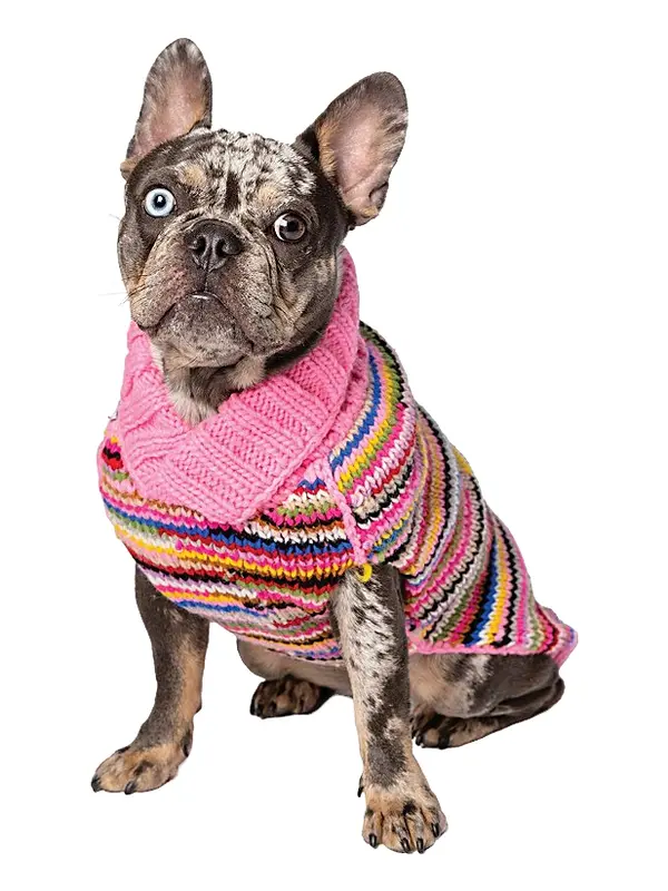 CHILLY DOG Multi Dog Sweater - Pink