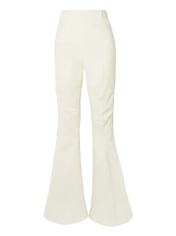 Jacquemus Merria Stretch-wool Flared Pants - White