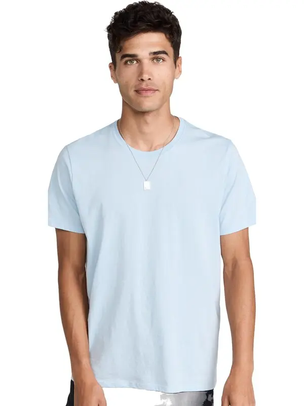 ATM Anthony Thomas Melillo Classic Jersey Crew Neck Tee - Blue