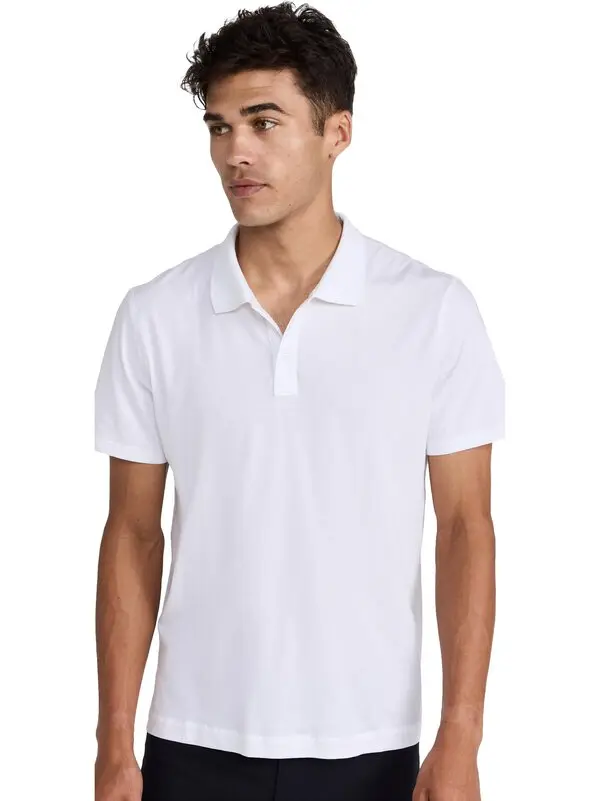 ATM Anthony Thomas Melillo Classic Jersey Polo - White