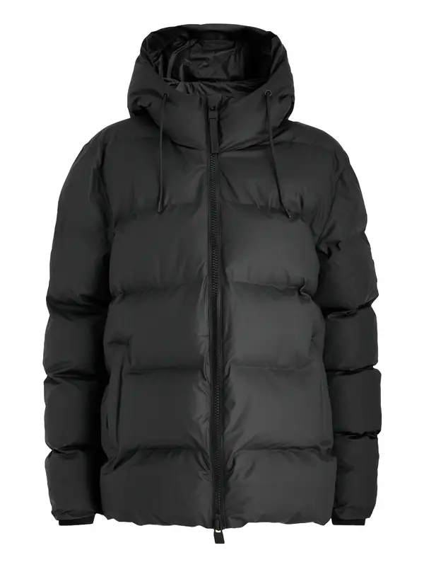 Rains Quilted Waterproof Jacket - Black