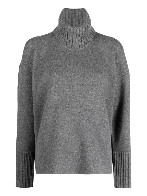 Proenza Schouler Roll-neck Drop-shoulder Jumper - Grey