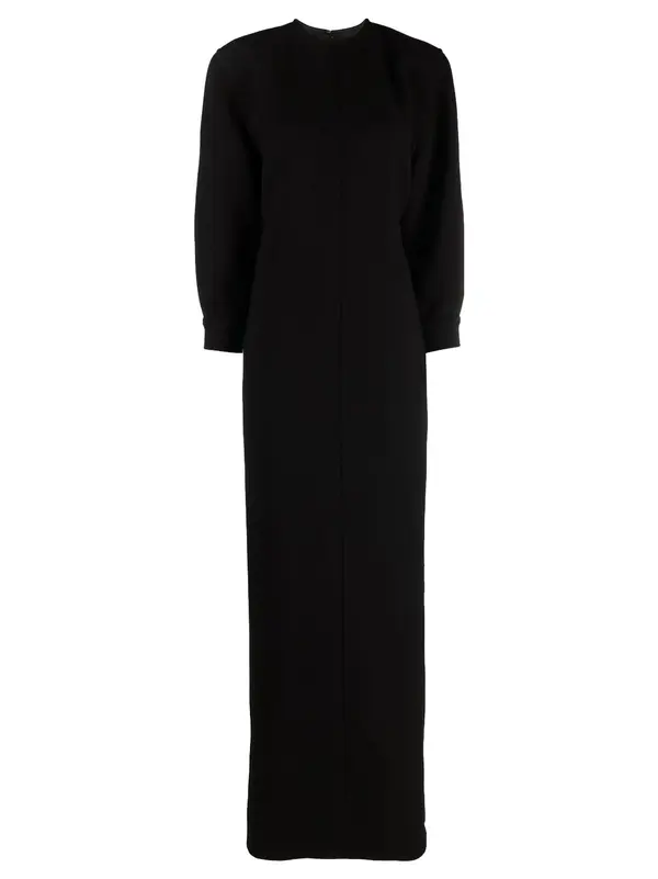 Saint Laurent Open-back Maxi Dress - Black