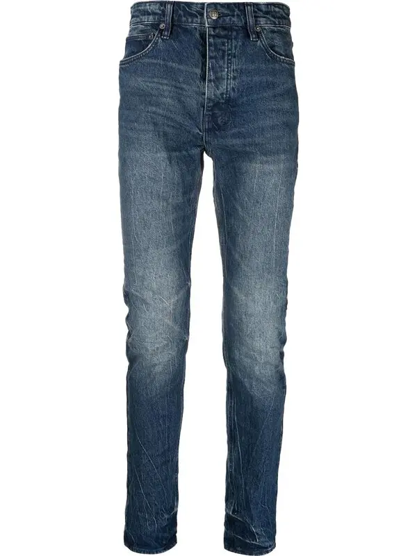Ksubi Stonewashed Skinny Jeans - Blue
