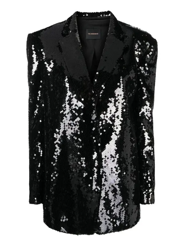 Andamane Sequin Embellished Blazer - Black