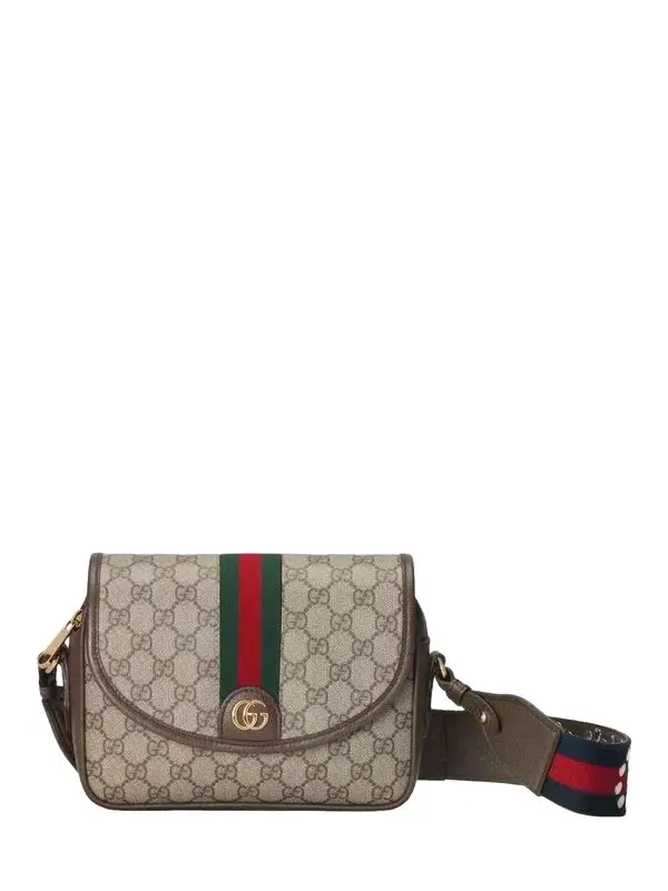 Gucci Ophidia Small Shoulder Bag - Brown