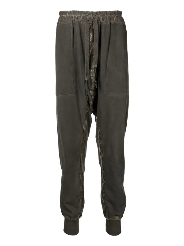 ISAAC SELLAM EXPERIENCE Zip-embellished Tapered Trousers - Grey