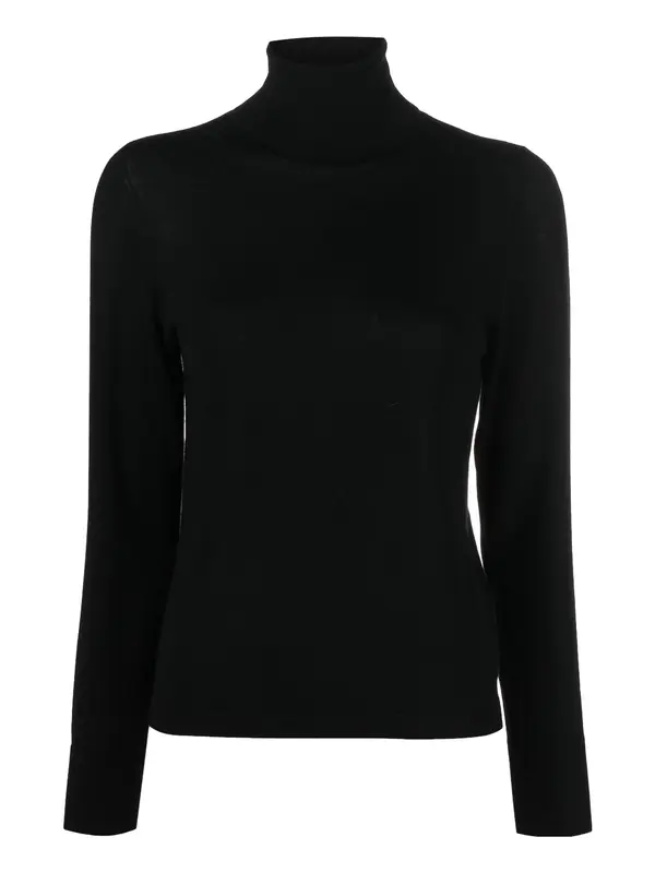 ALLUDE High-neck Virgin Wool Jumper - Blue