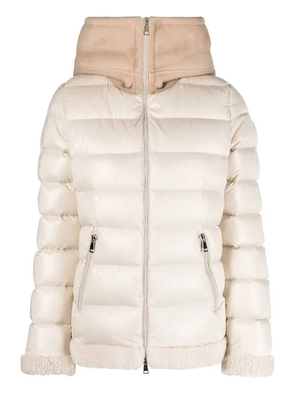 Moncler Guichard Shearling-trim Jacket - Neutrals