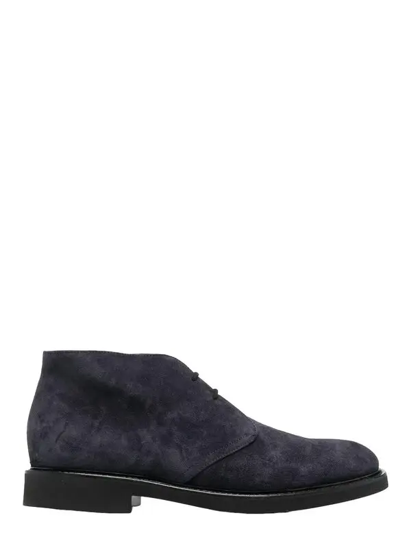DOUCAL'S Lace-up Suede Desert Boots - Blue