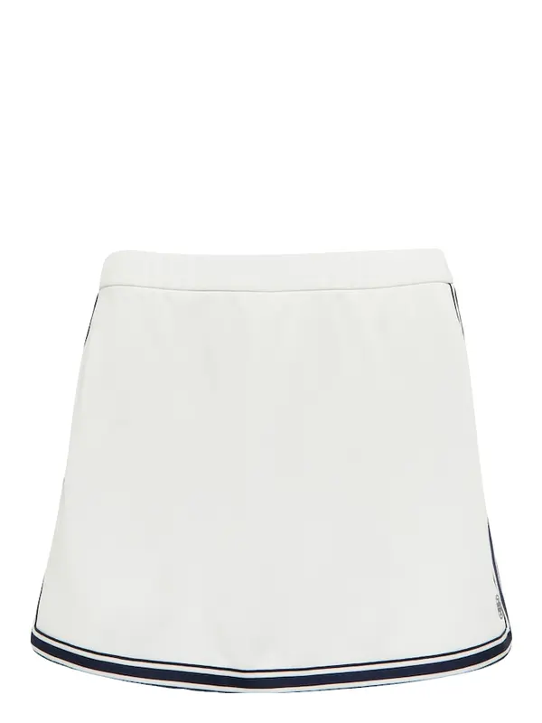 Tory Burch Jersey Tennis Miniskirt - White