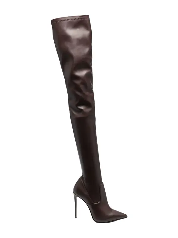 LE SILLA Eva 115mm Thigh-high Boots - Brown