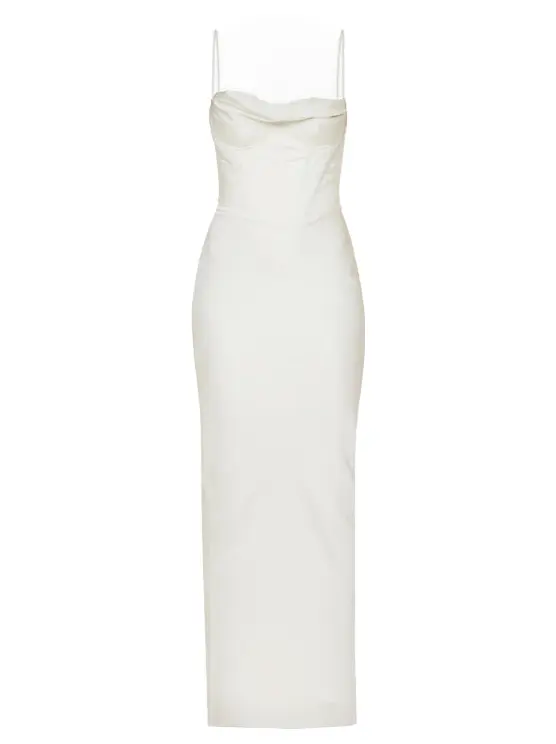 House Of Cb Charmaine Corset Maxi Dress - Ivory