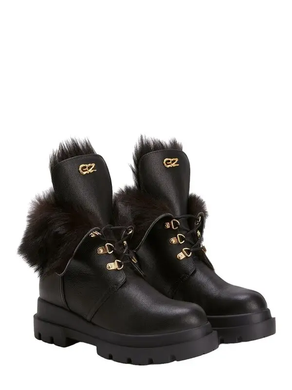 GIUSEPPE ZANOTTI Phillis Combat Boots - Black