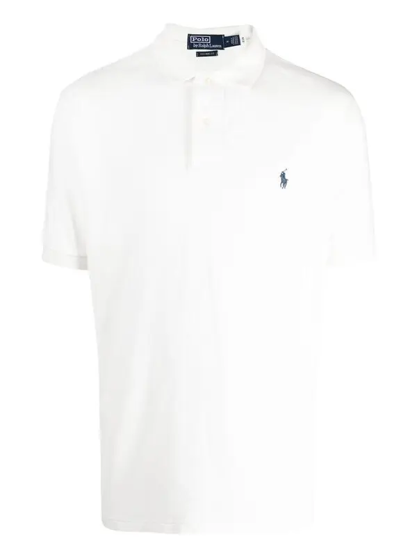 Polo Ralph Lauren Embroidered-logo Polo Shirt - White